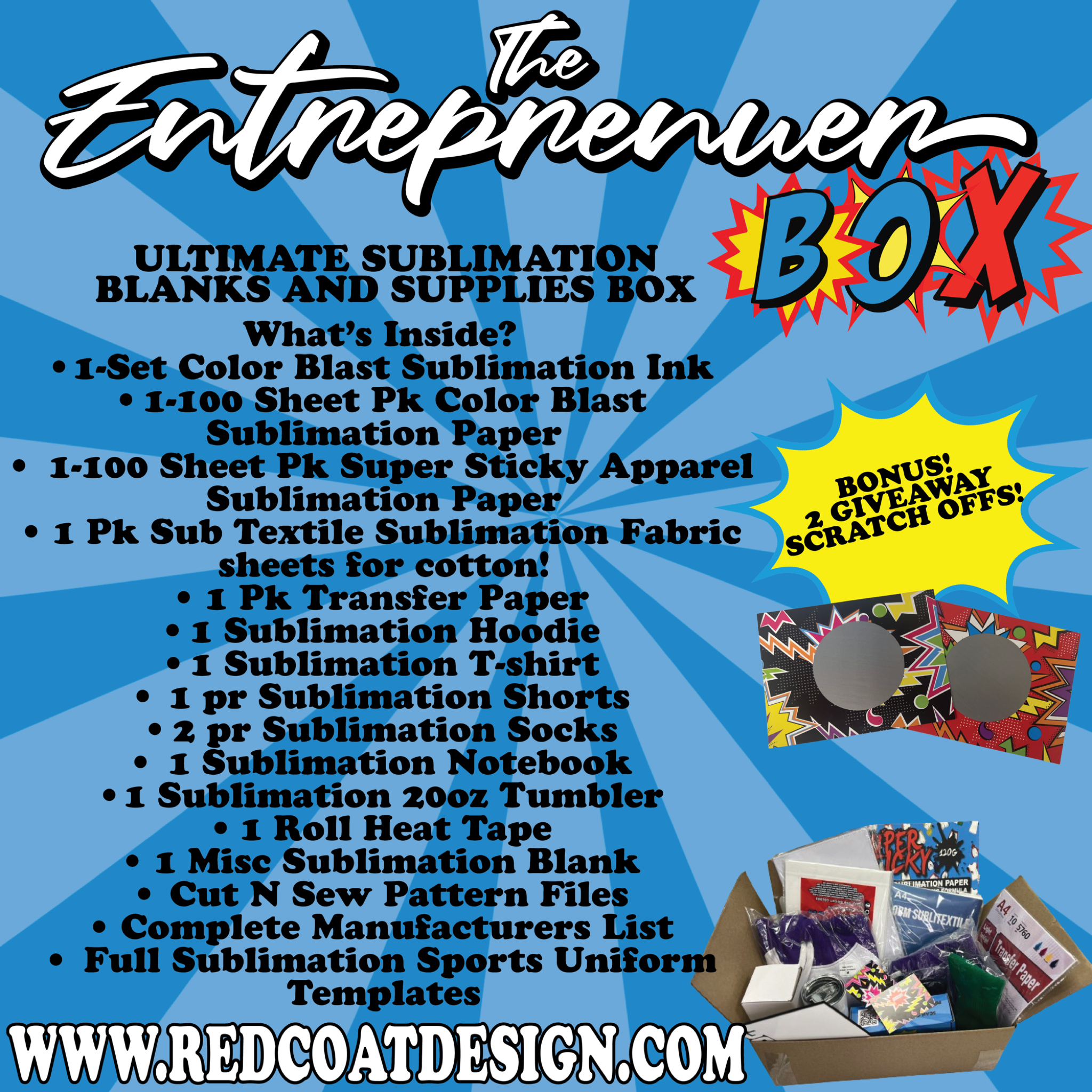 The Entrepreneur's Box Sublimation Bundle Edition | Red Coat Design Studio