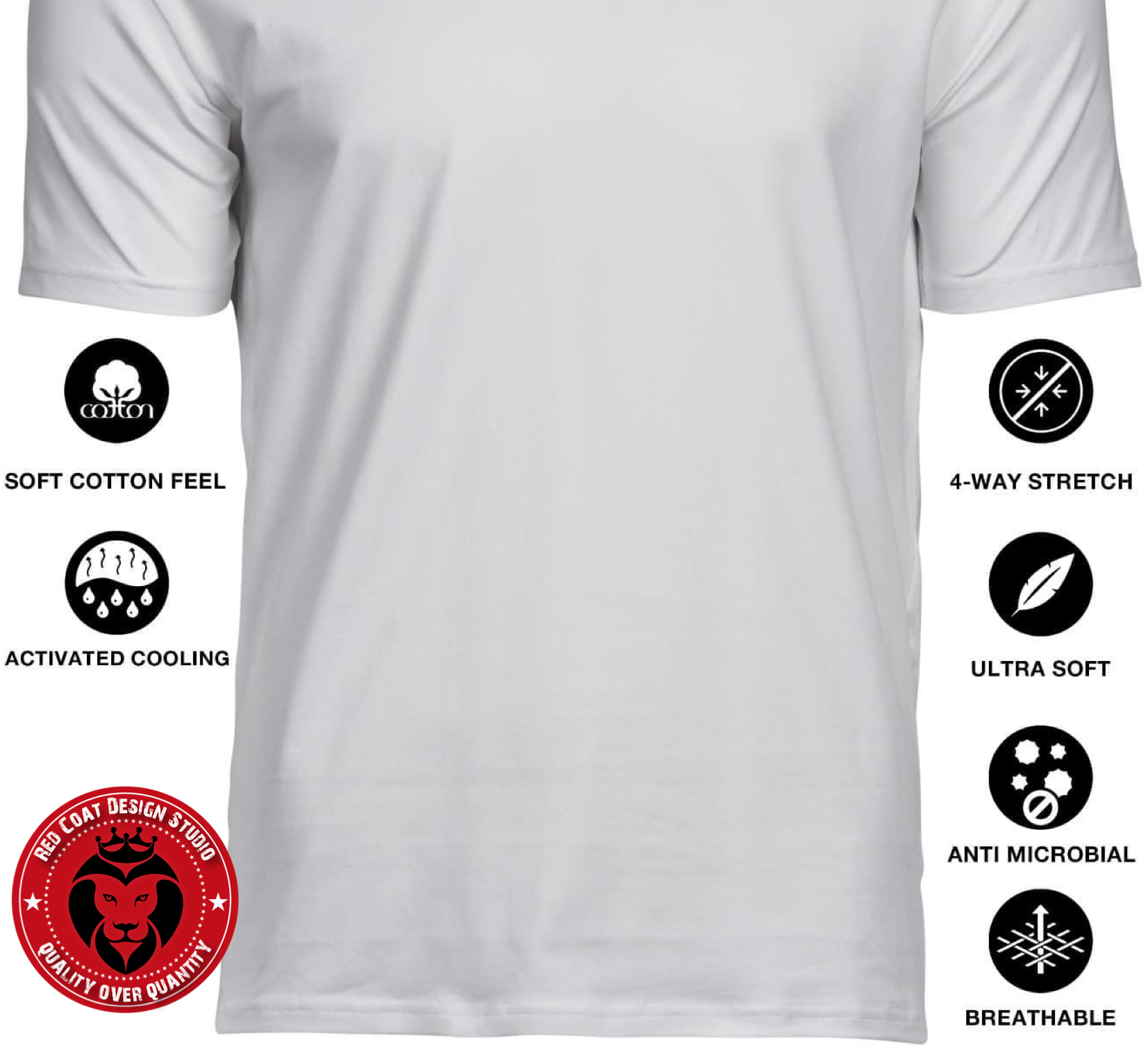 Bright White Sublimation T-shirts by RCD- Adult | Red Coat Design Studio