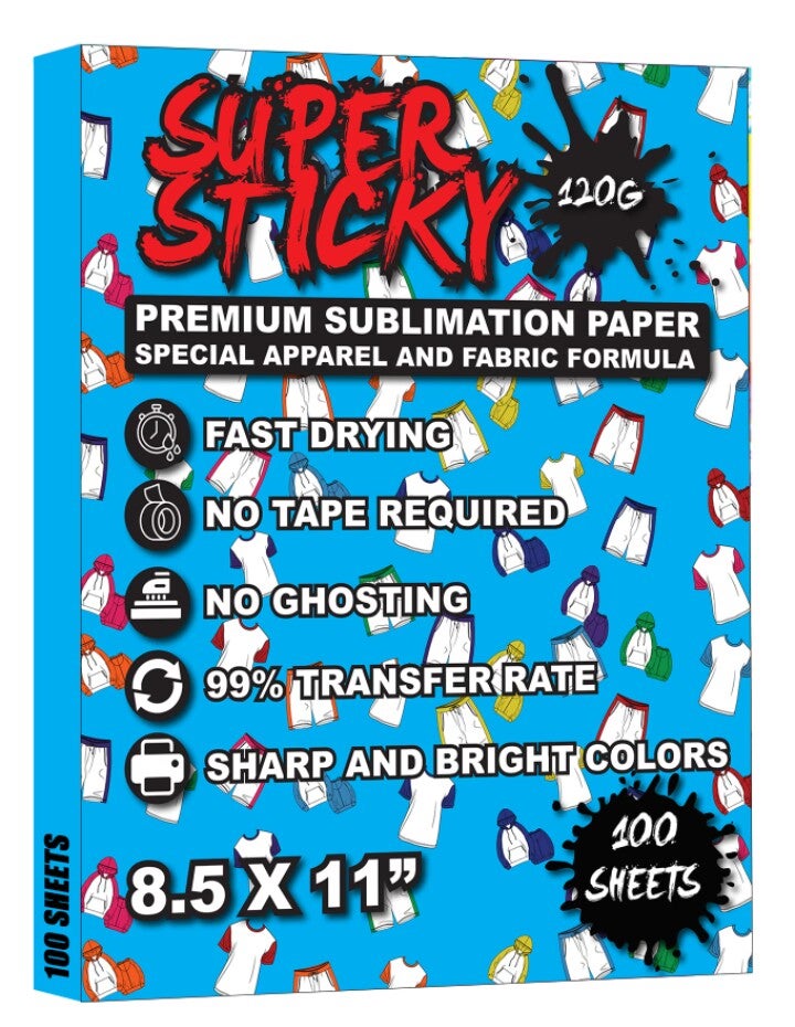 SS Tacky Sublimation Paper- Sheets | Red Coat Design Studio