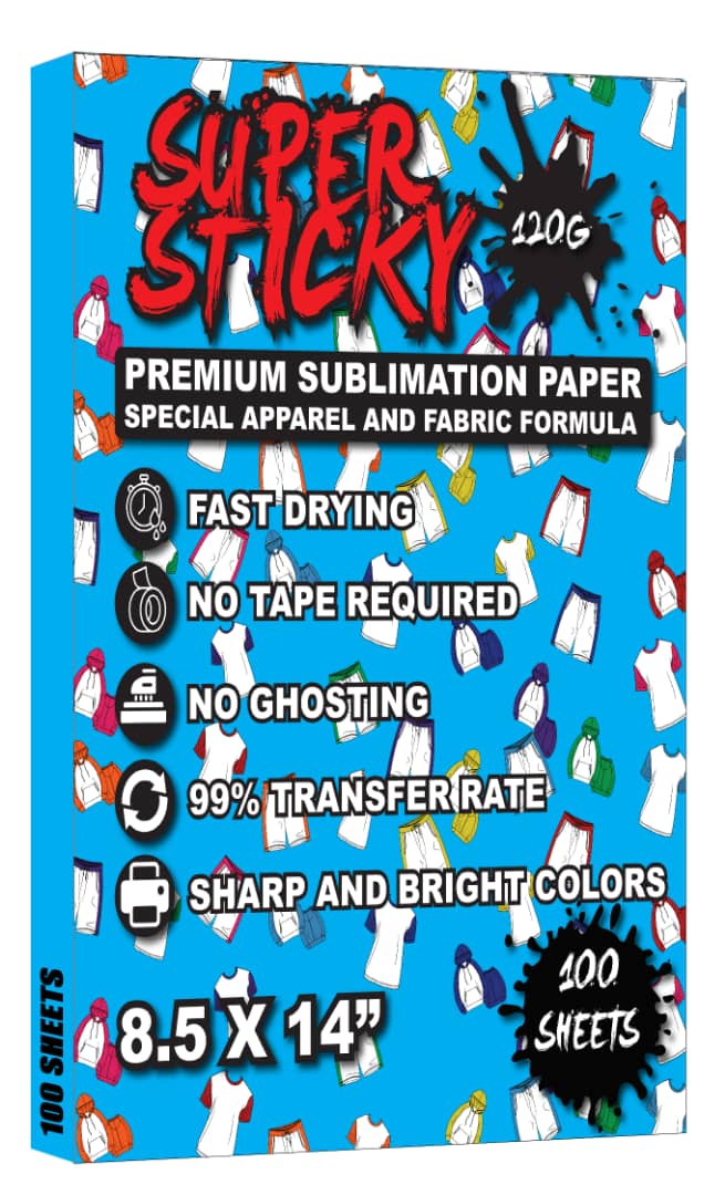 SS Tacky Sublimation Paper- Sheets | Red Coat Design Studio
