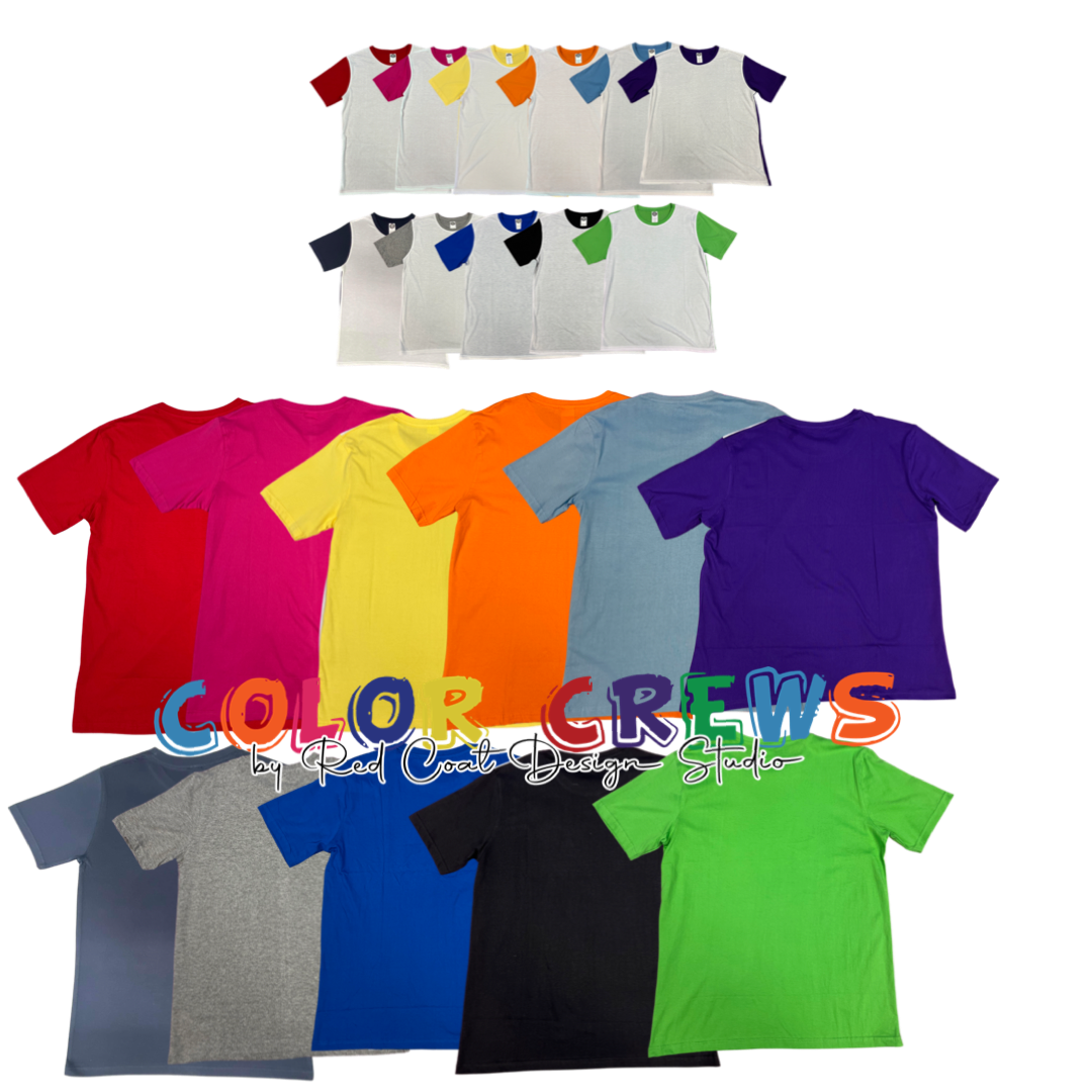 Color Crews™ Premium Sublimation T-shirts - Adult | Red Coat Design Studio